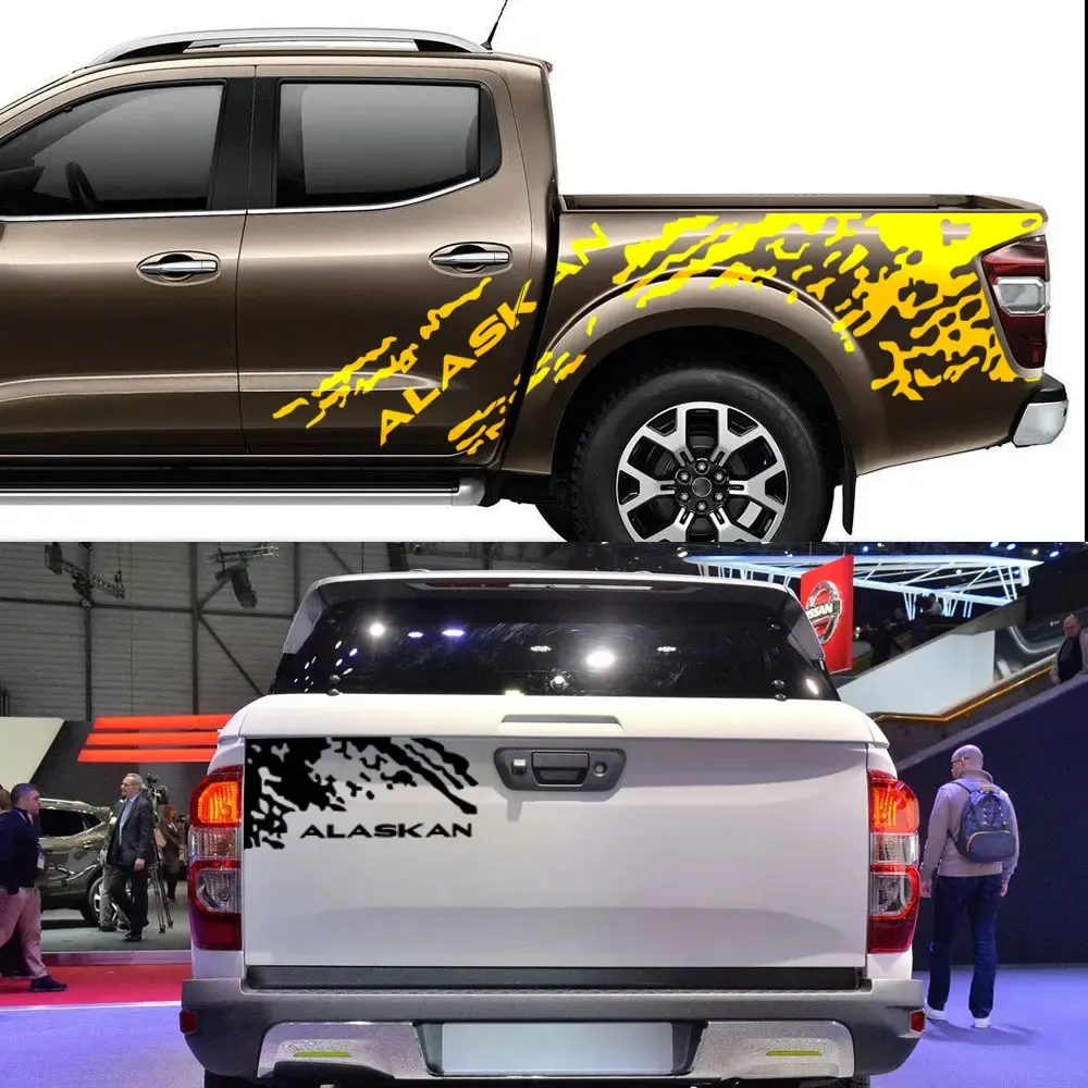 Grunge Style Side Graphics For Pickup Truck Body Splash Decal Kit ...