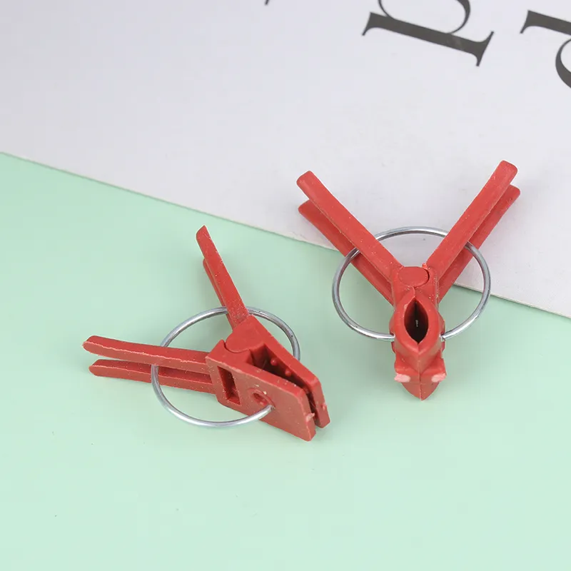 Durable Plastic Grafting Clamps Garden Plant Support Clamps Round Red ...