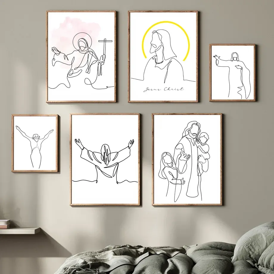 Christian Bible Shepherd Canvas art on wall - Nordic Posters and Prints ...