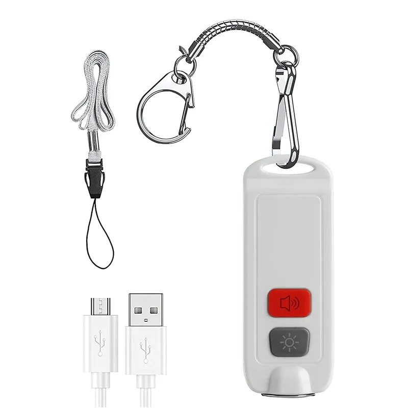 Security Alarm Keychain with LED Flashlight: Personal Safety Alarm for ...