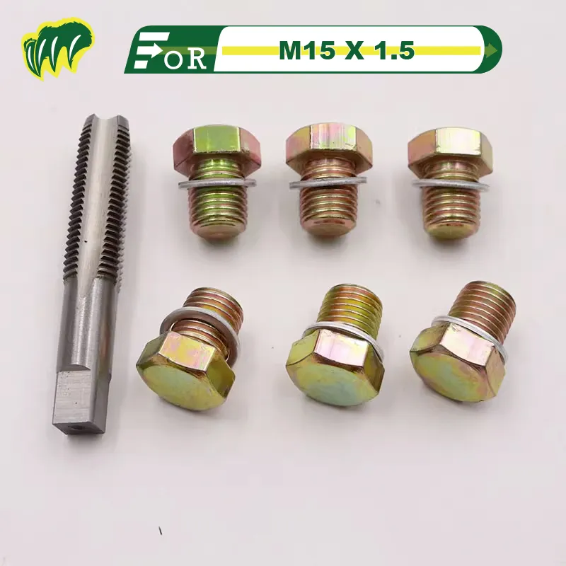 For M13 M15 M17 Oil Drain Plug Screw Sump Drain Nut Oil Drain Bolt With Screw Slip Tooth Repair ...