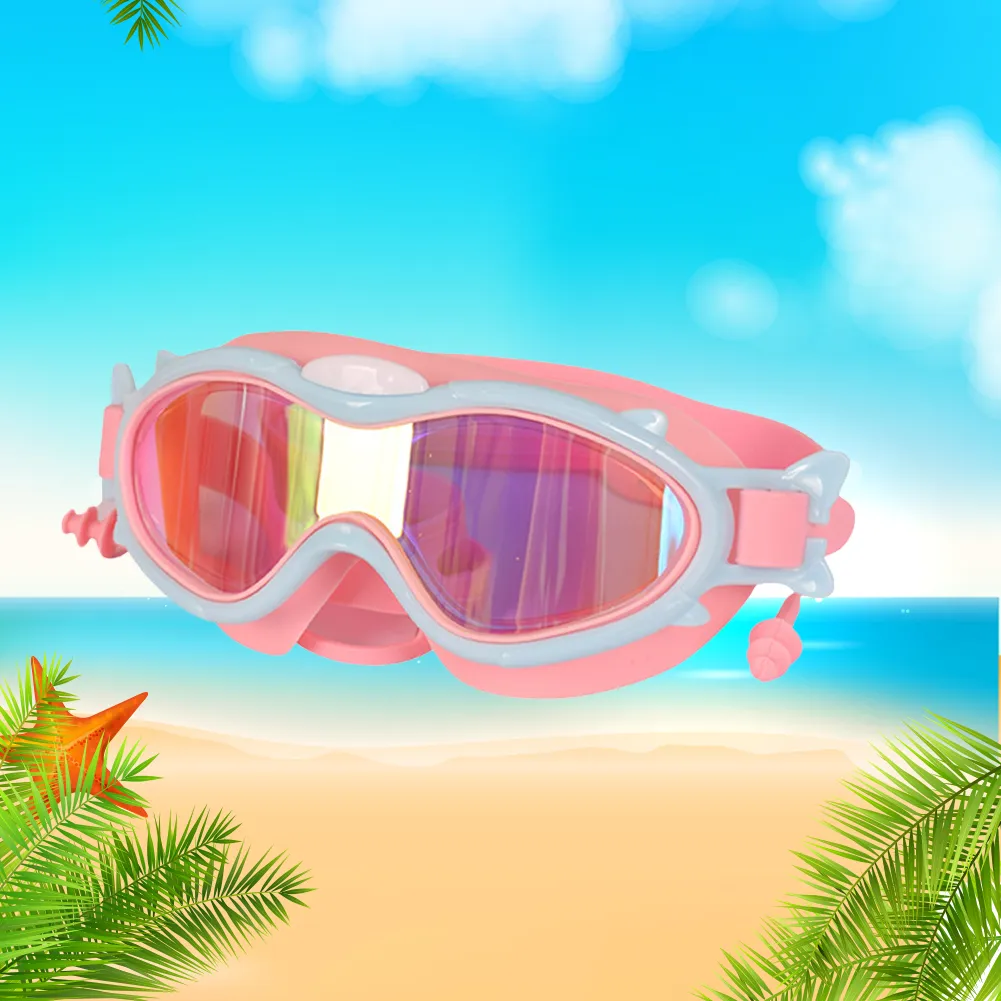 Soft & Safe Kids Swim Goggles with Earplugs, Adjustable Anti-Fog for ...