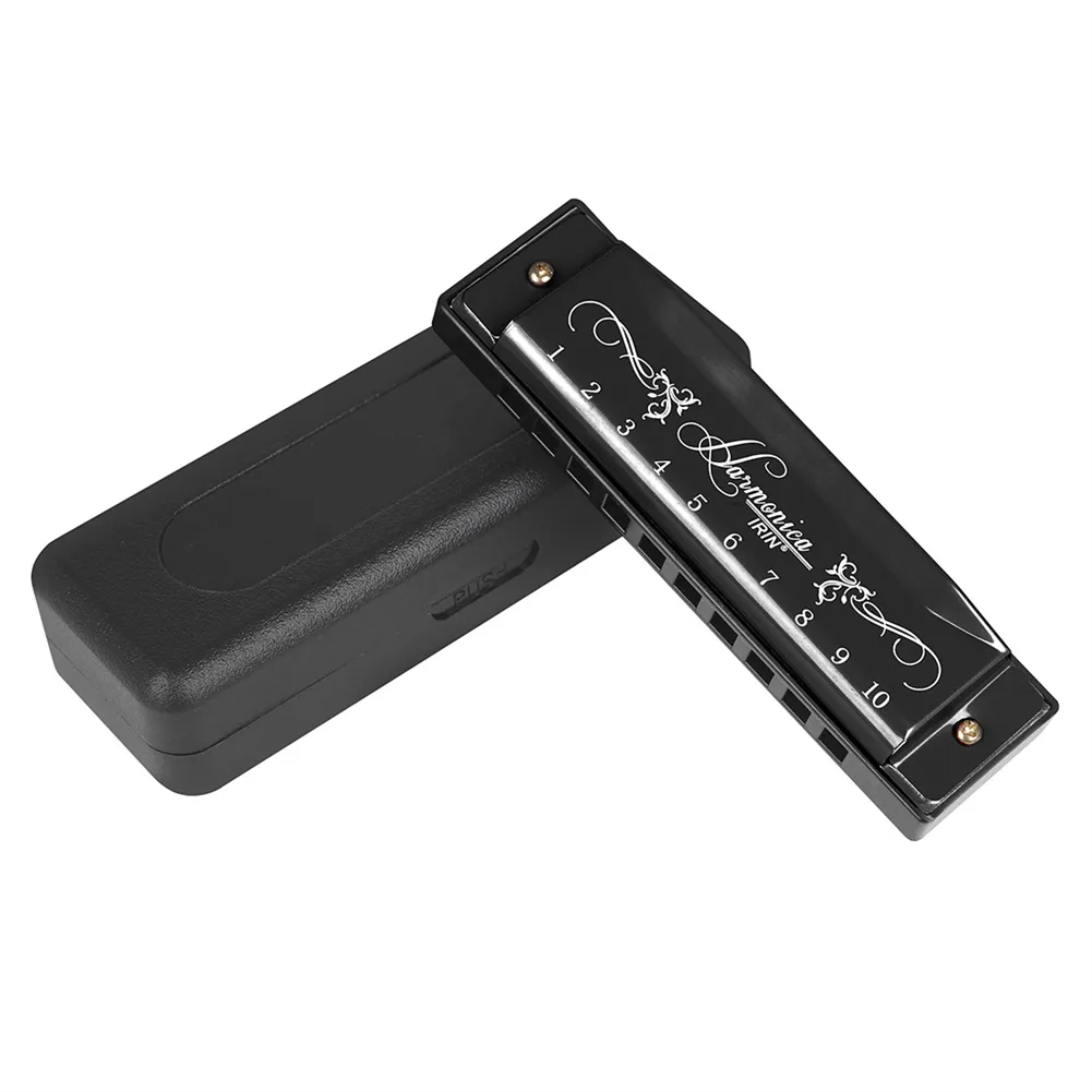 IRIN 10 Hole Tremolo Harmonica, 20 Tone Wind Instrument 10.4 In X 2.8 ...