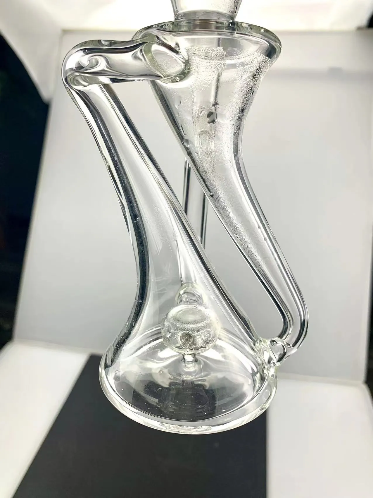 Ash Catcher Water Bong Double Tube Dab Rig Hookahs Water Pipes Glass ...