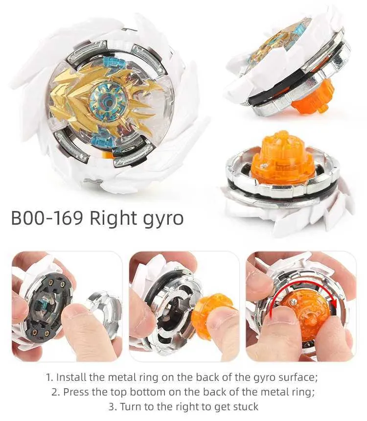Spinning Top Toy Set With Launcher, Metal Fusion Style | Battle Game ...