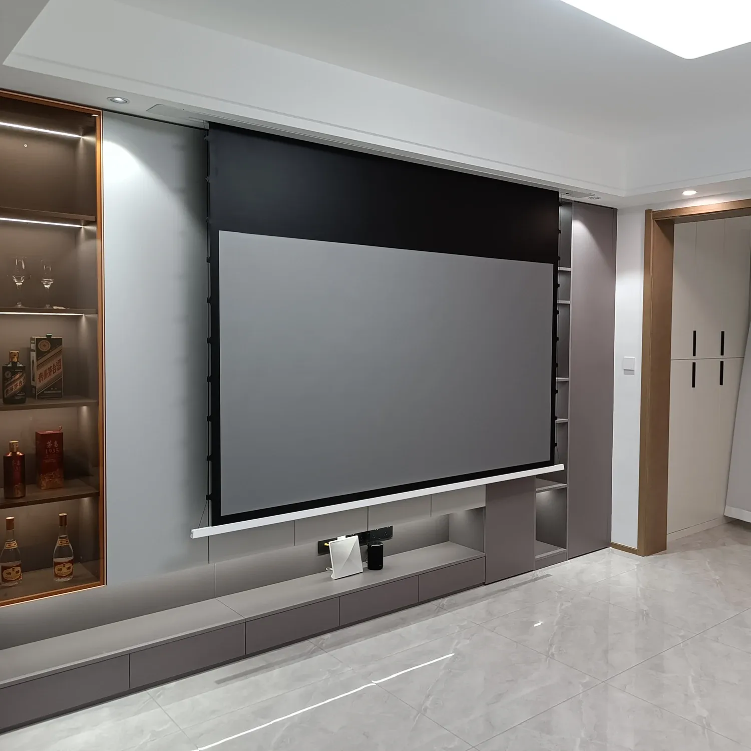 DHgate.com:100-180 inch Hided Ceiling Electric Tab Tension ALR ...