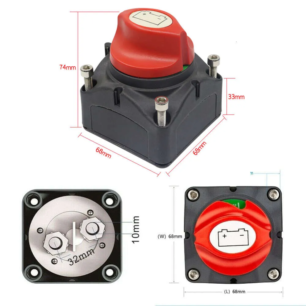 Heavy Duty 12 48V Rotary Power Isolator Switch 275/1250 Amps Main ...