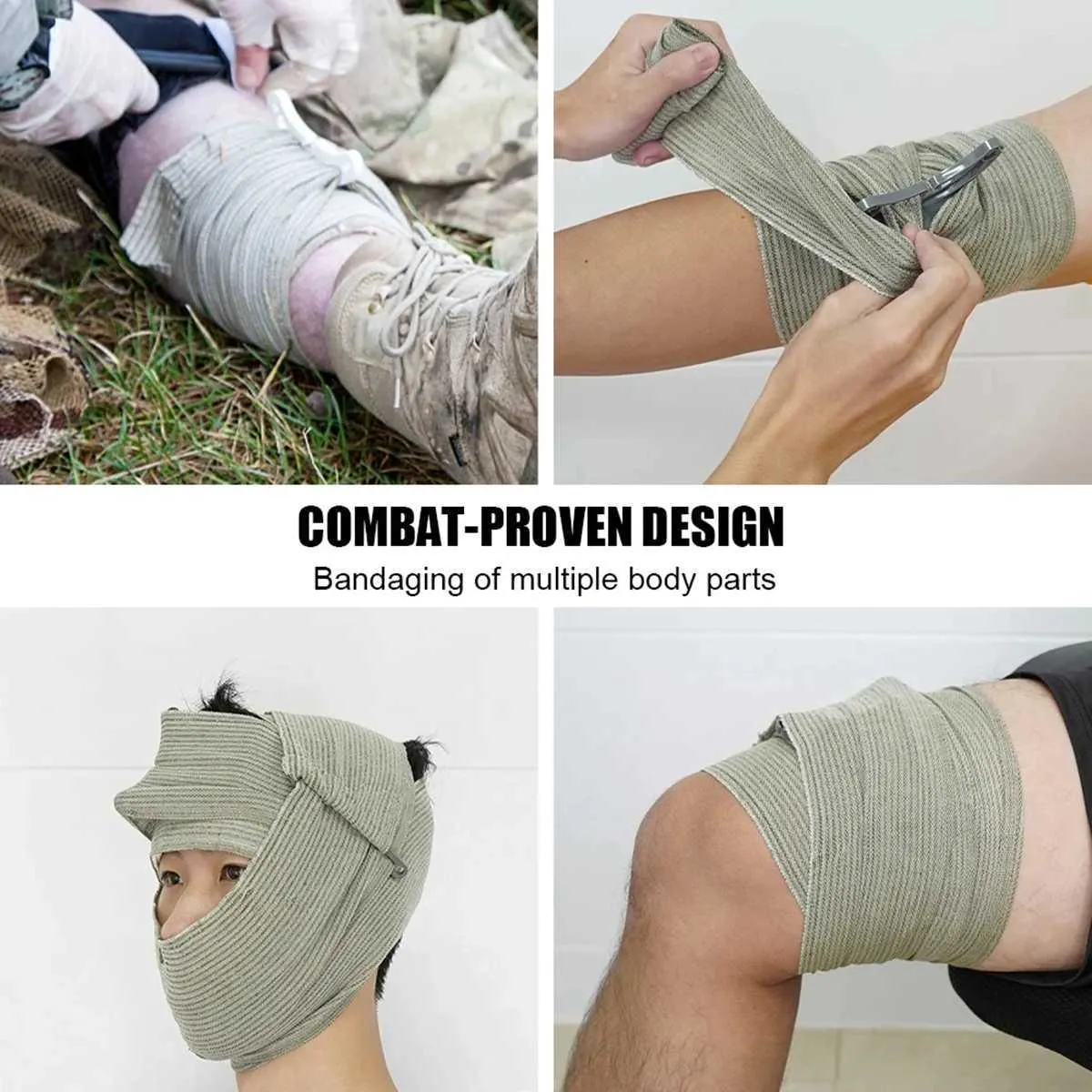 BEWL Outdoor Survival Trauma First Aid Kit with 4/6 inch Israeli ...