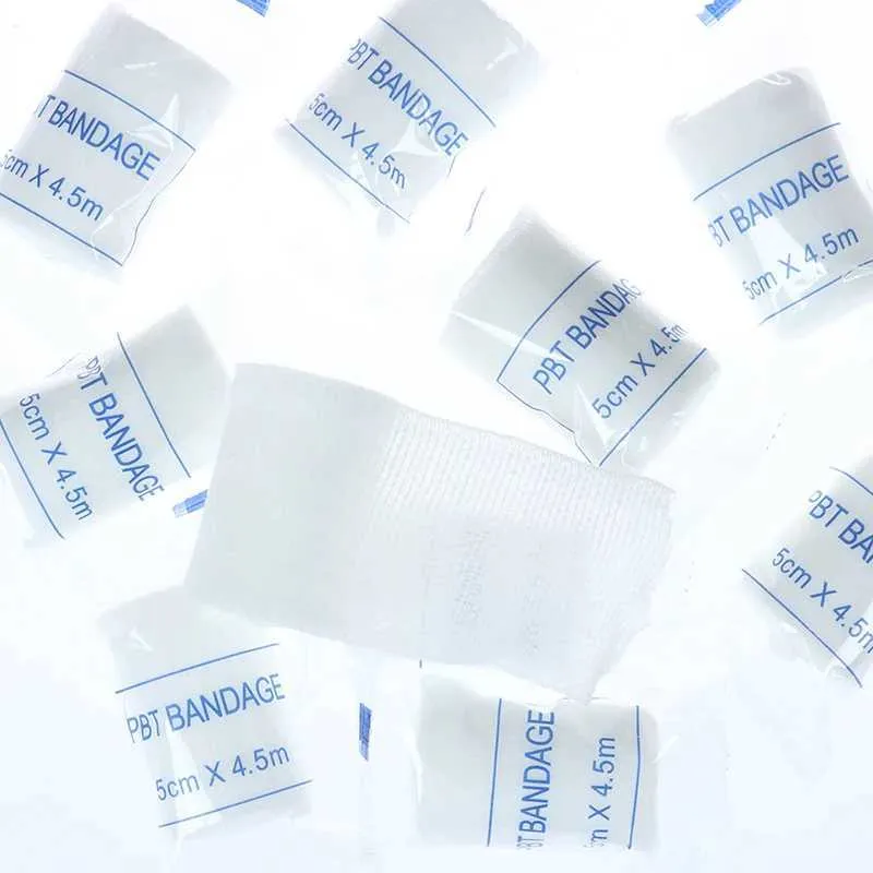 B3WV First Aid Supply 10 rolls5cmx4.5m PBT Elastic Bandage First Aid ...