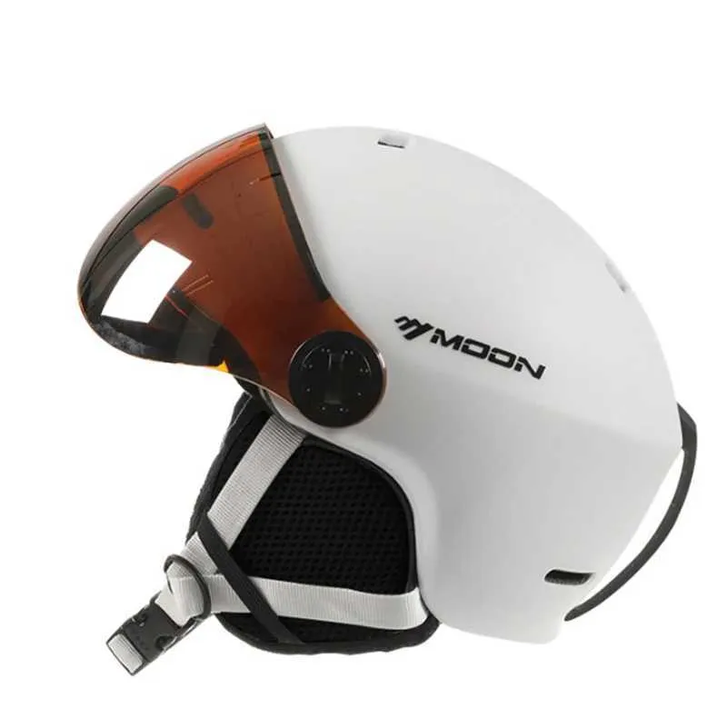 Premium Ski & Skate Helmet: Integrated Goggles, Molded PC+EPS, Adult ...