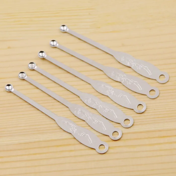 Ear Pick Spoon Stainless Steel Ear Wax Cleaner Tool Set Silver Metal ...
