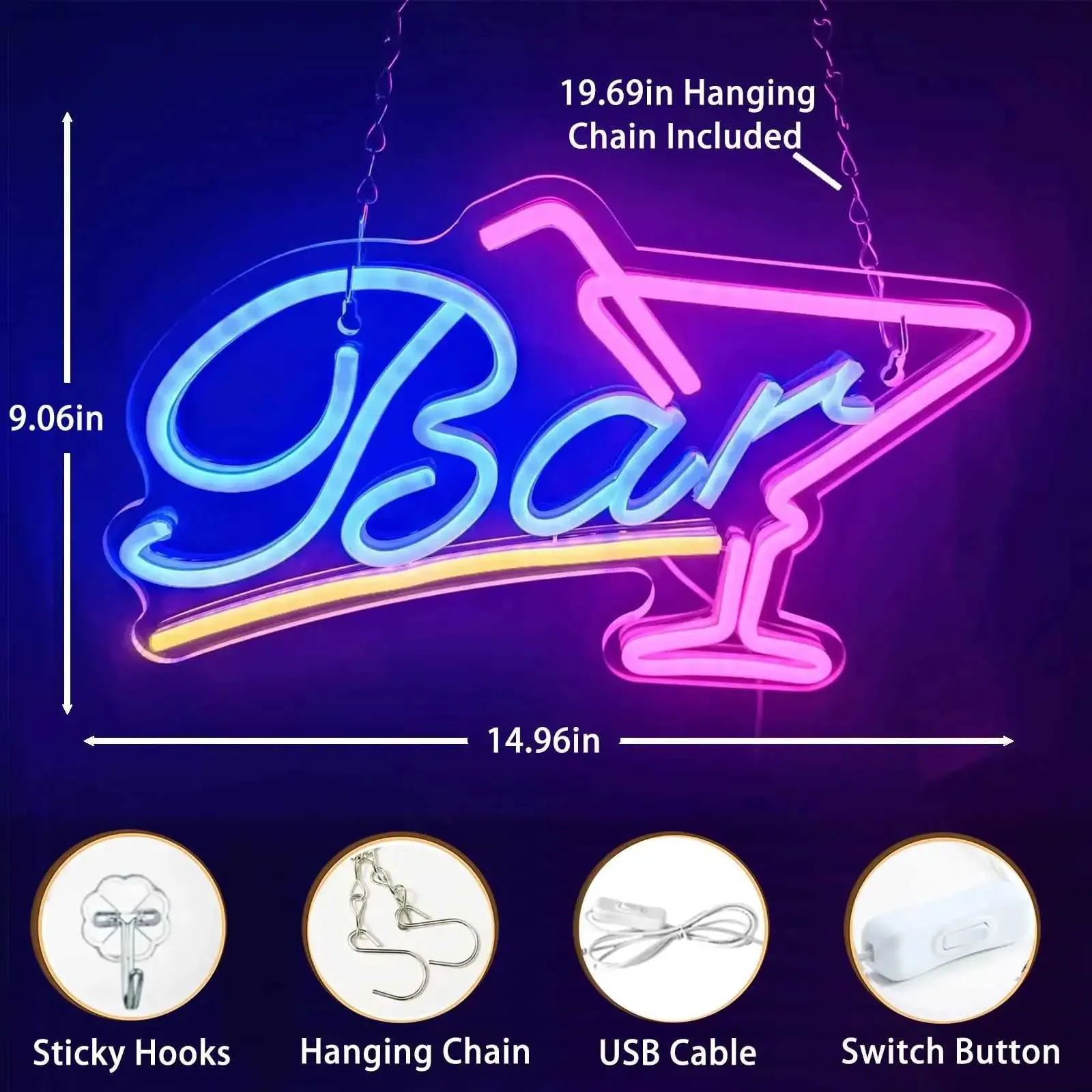 LED Neon Lights Lamps Bar Sign Art Wall Hanging... From Urban ...