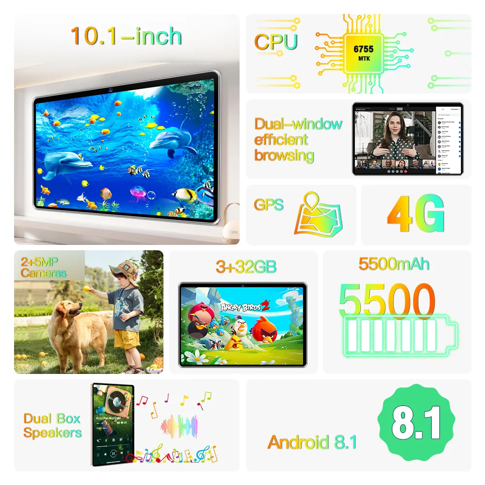 1 Octa-Core Android Tablet Pro 23, 3GB RAM, 32GB ROM, Dual SIM, 4G LTE ...