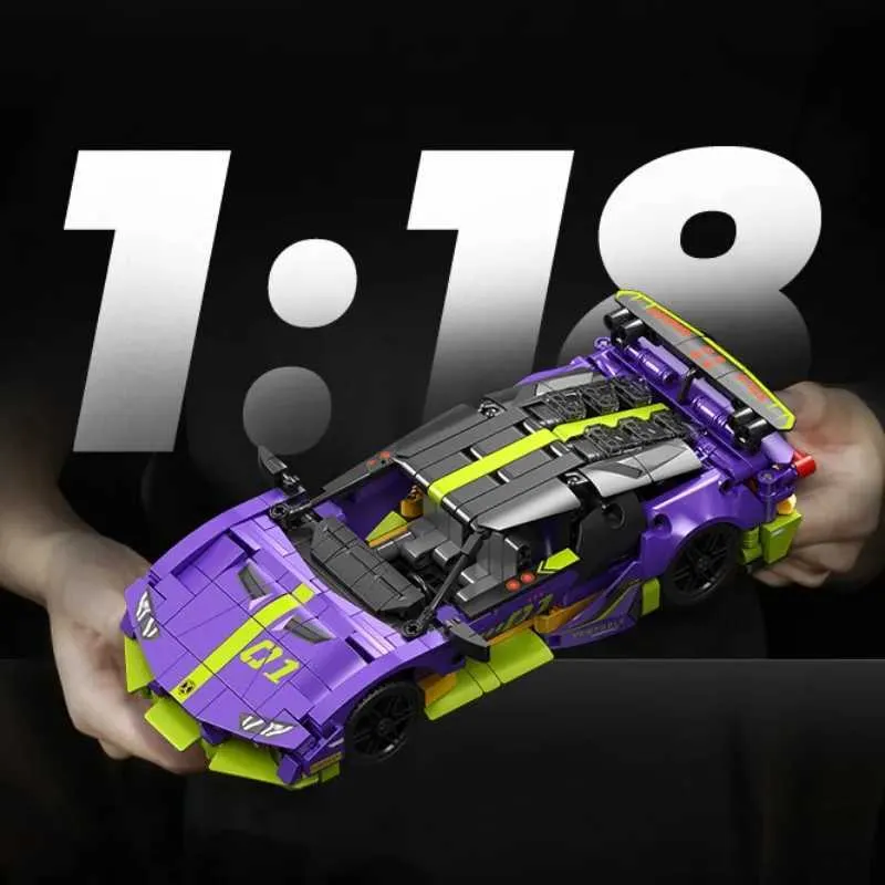 DIY Racing Car Building Blocks Set - Classic Speed Champion Model for ...