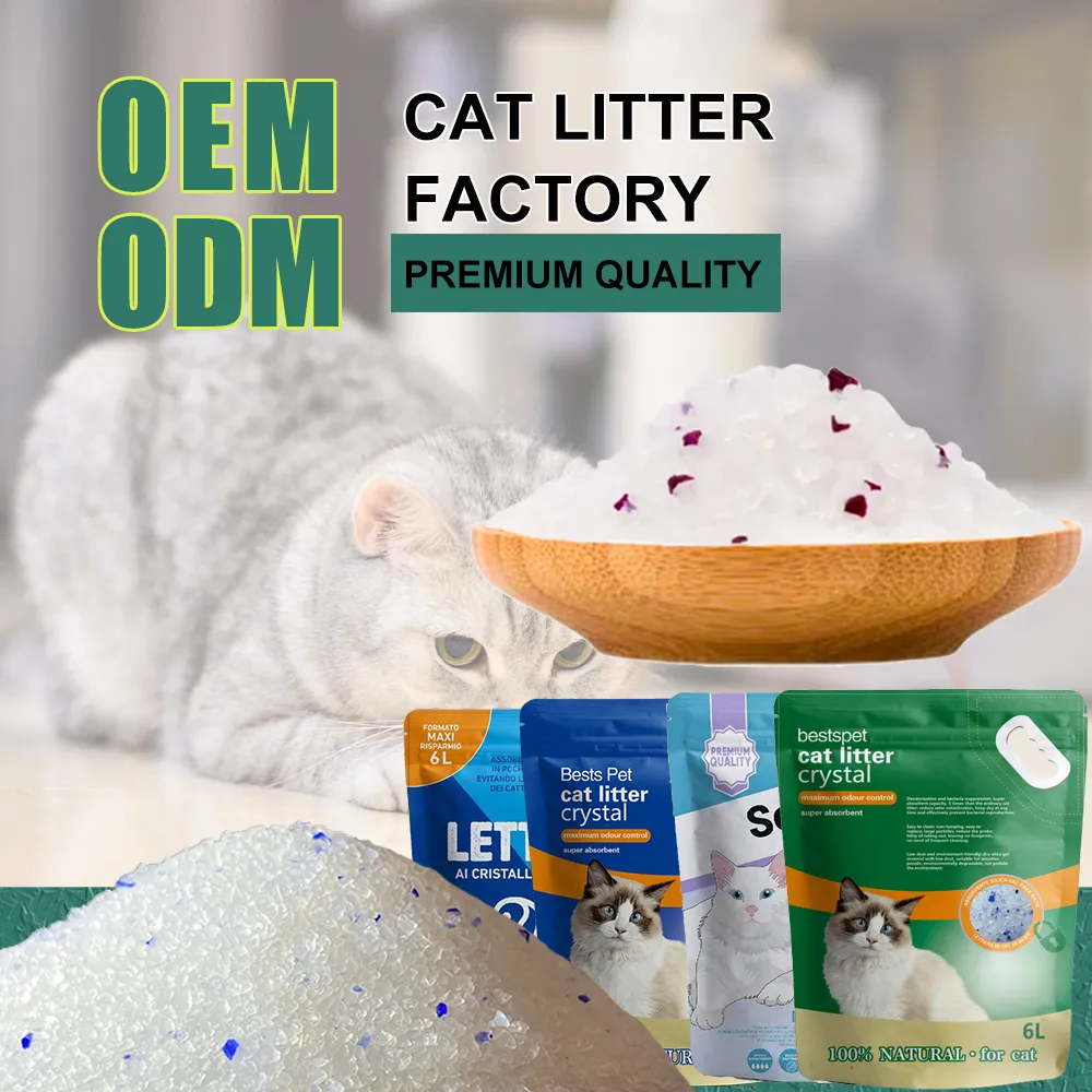 Silicone Cat Litter Irregular Crystal Pearls 1-3.5mm Size Silica Gel ...