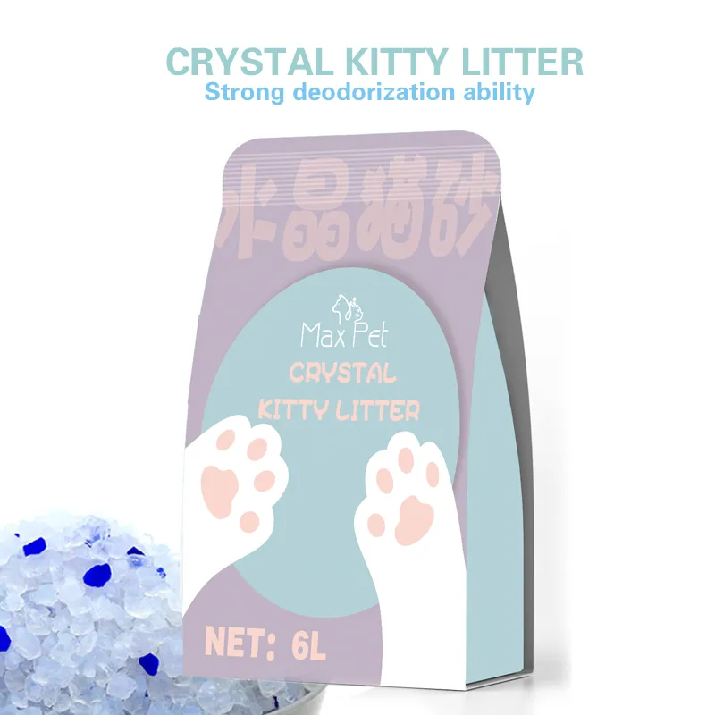 Crystal Cat Litter Bulk Silica Gel Cat Litter Sand Easy Clean OEM ...