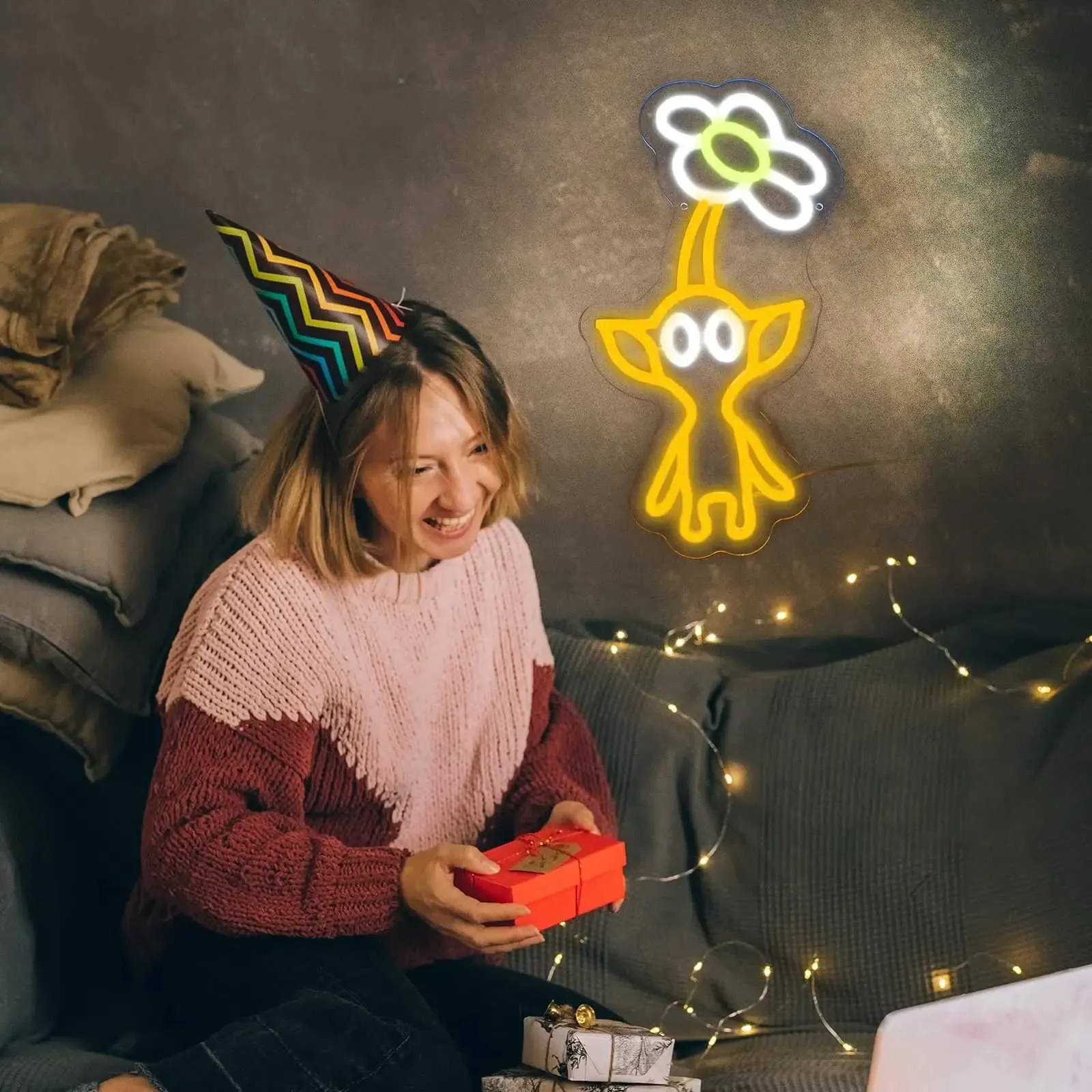 LED Neon Sign: Yellow Pikmin Anime Light Gaming... From Casual_love_l ...