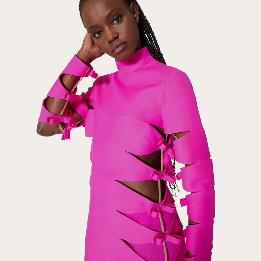 XL Runway Dress: Summer Style, Long Sleeve, Bandage Design High Quality ...