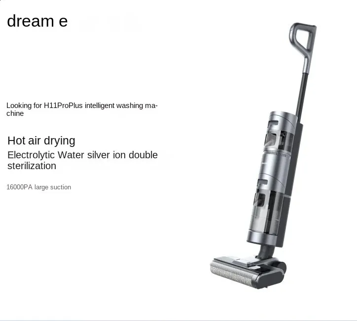 DREAME H11 Pro Plus: Electric Floor Cleaning Machine Steam, Sterilize & Vacuum With Soft Bristle ...