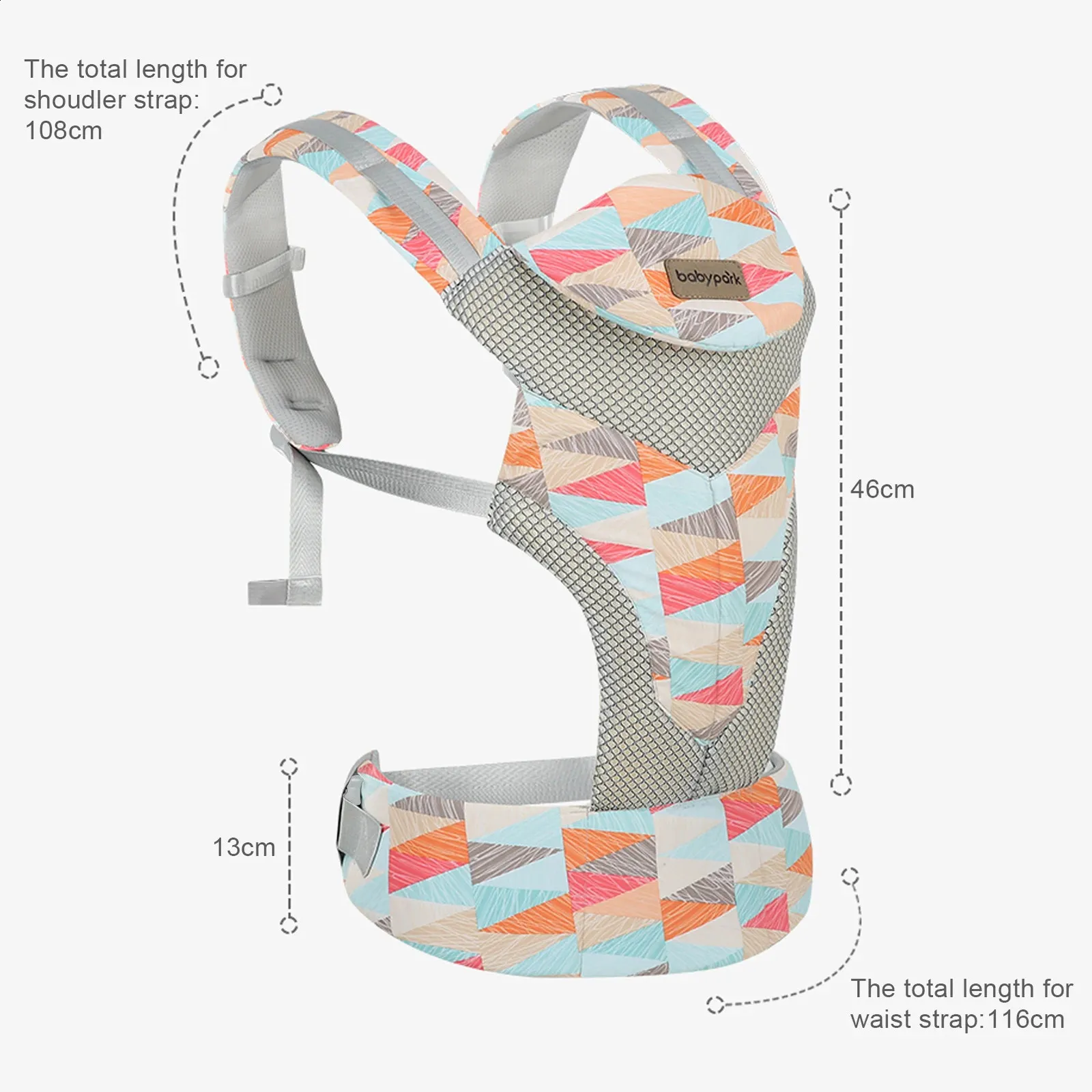 3in1 Baby Born Hip Seat Kangaroo Bag Infants Front And Back Backpack 7 ...