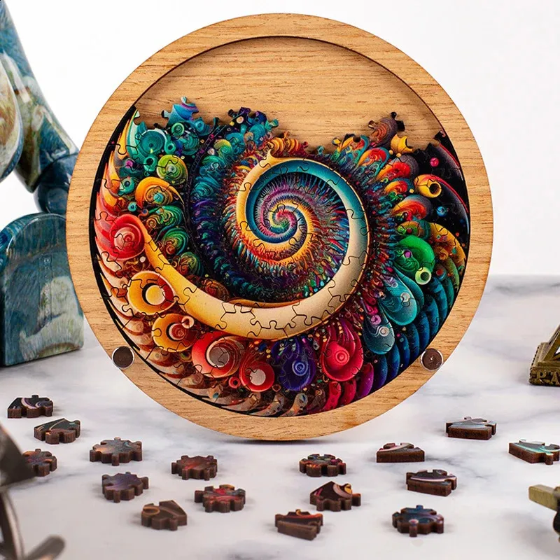 DHgate.com:Dopamine Jigsaw Puzzle: Wooden Montessori Toy, 3D IQ Brain ...