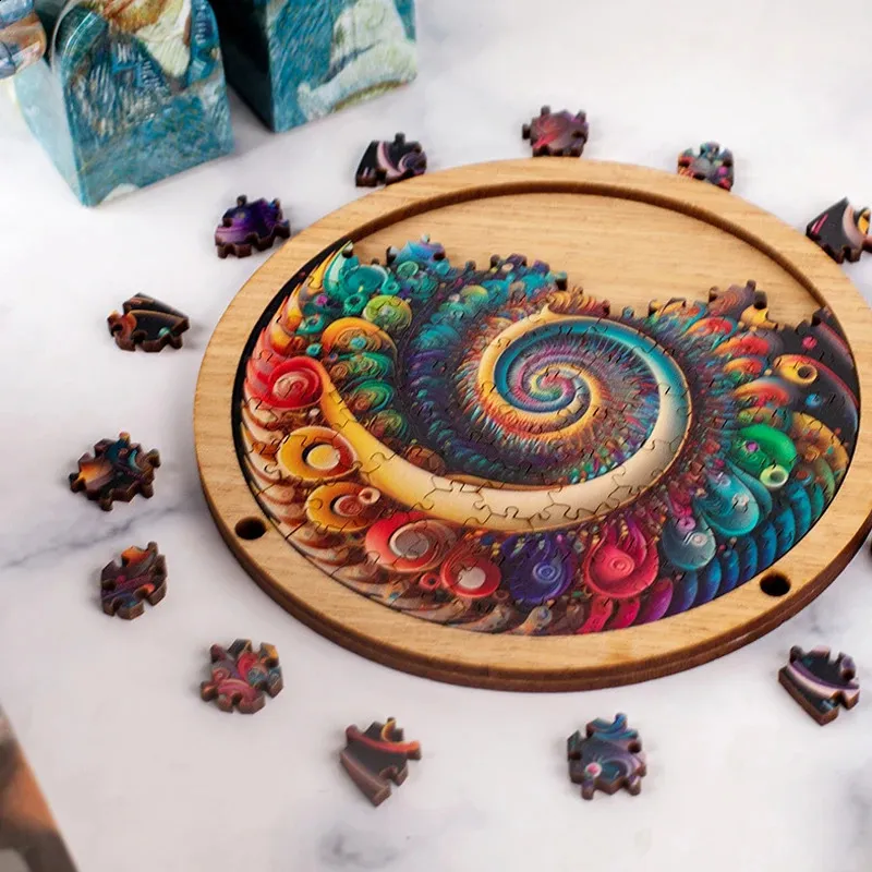 DHgate.com:Dopamine Jigsaw Puzzle: Wooden Montessori Toy, 3D IQ Brain ...