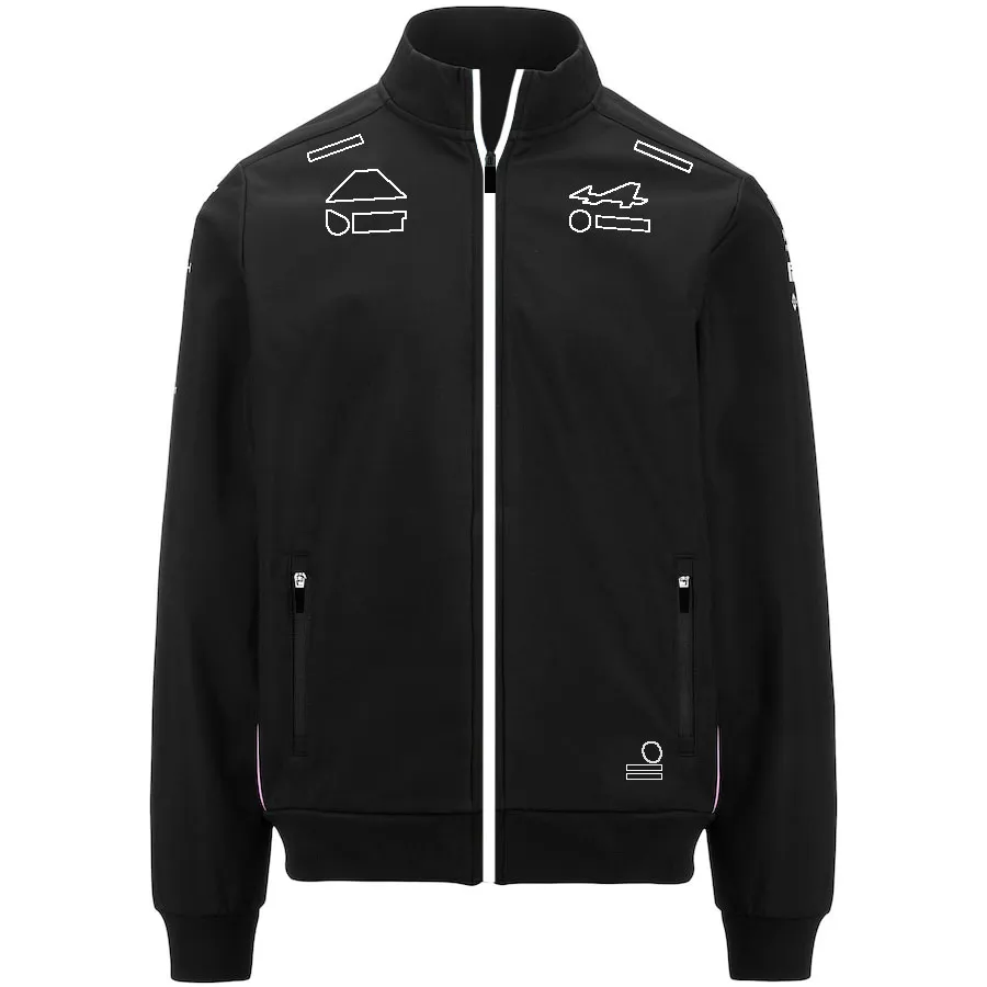 2024 F1 Light Blue Racing Jacket For Men Full Zipper Hoodie, Windproof ...