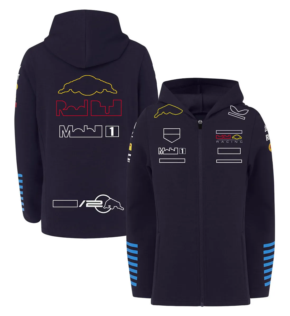 Formula 1 Racing Hoodie Jacket For Men Customizable Windbreaker With ...