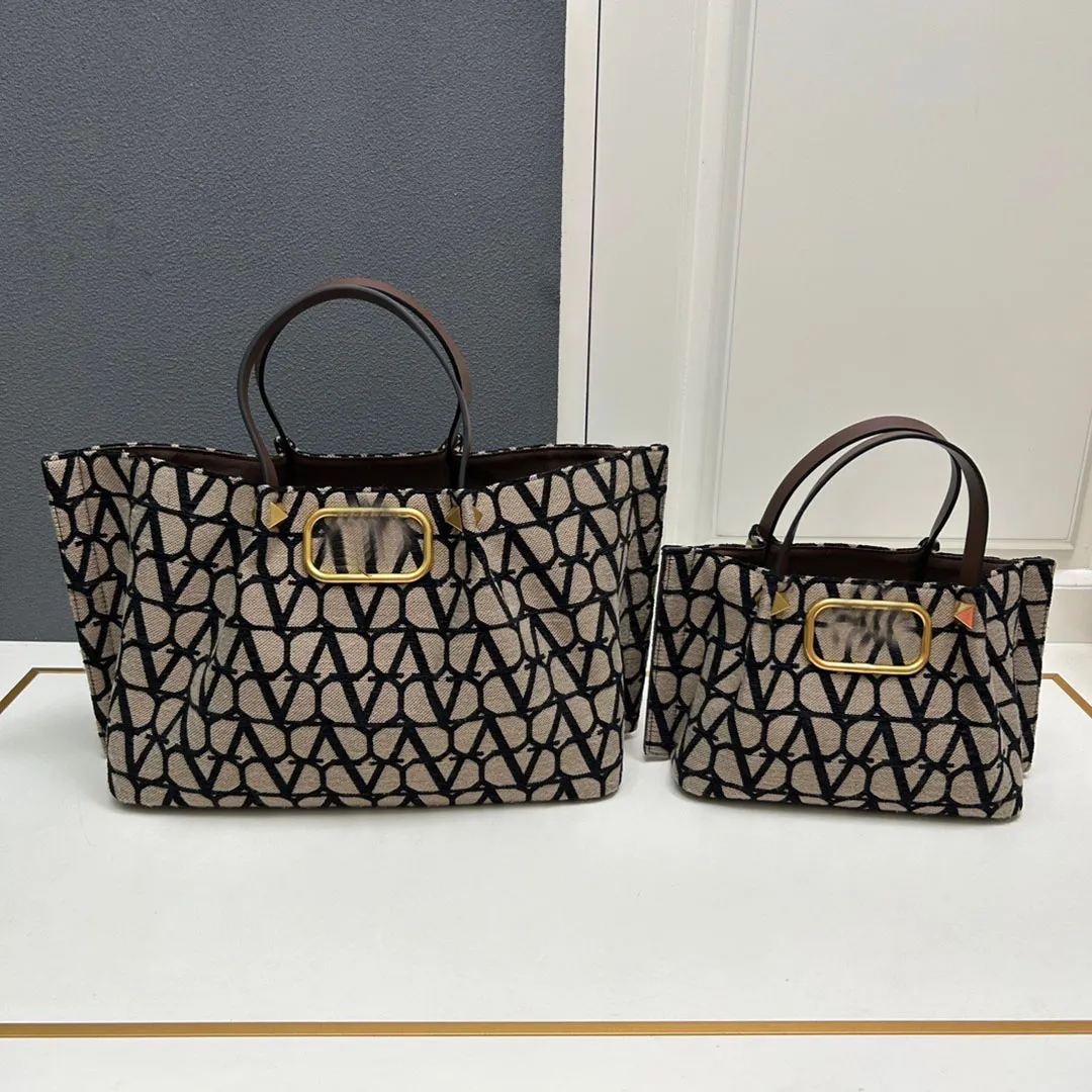 10A Embroidered Fabric Tote Bag Designer Beach Bag Mirror Quality Women ...