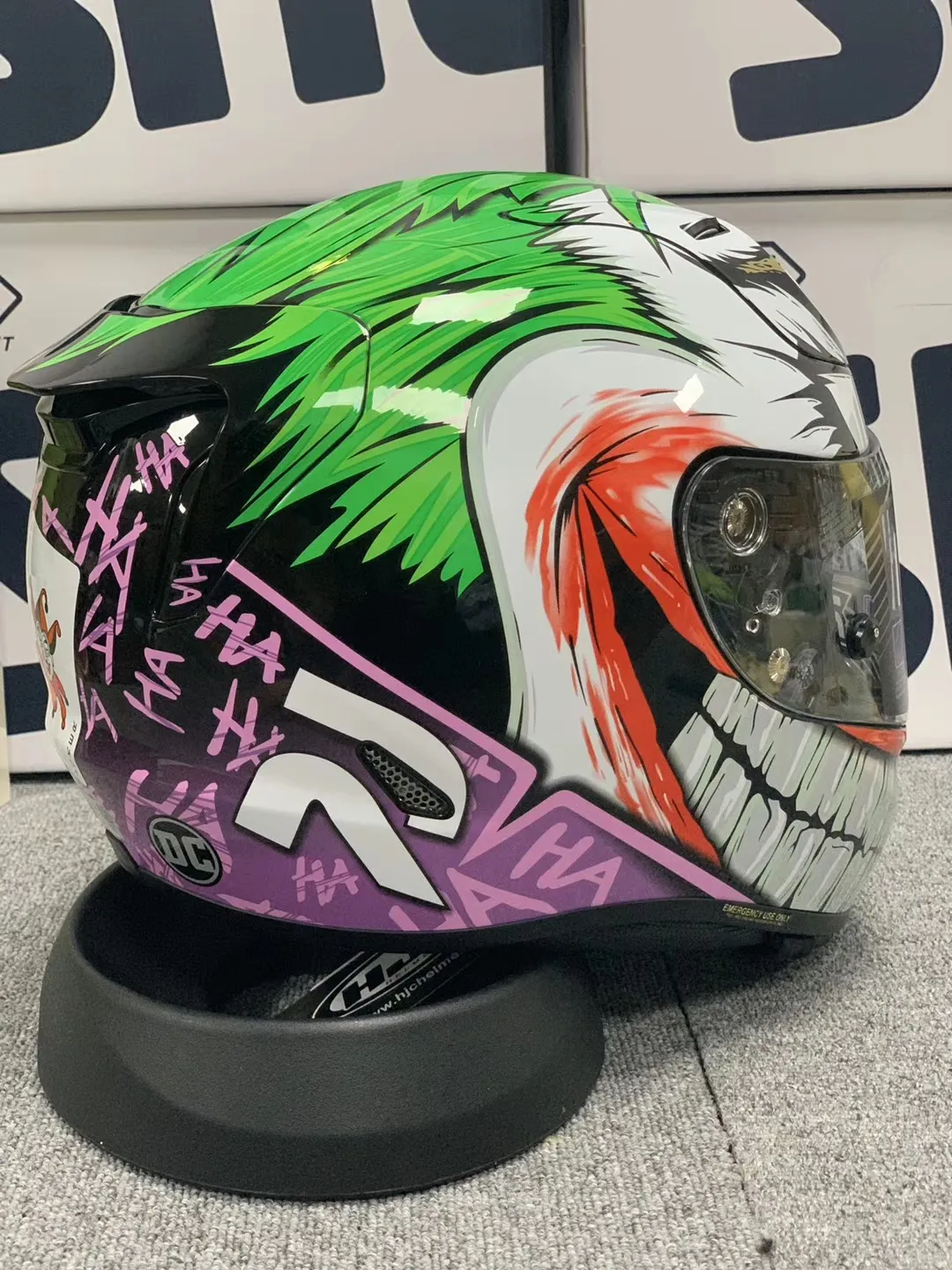 Motorcycle Full Face Helmet Joker Design Anti Fog Visor, Motocross ...