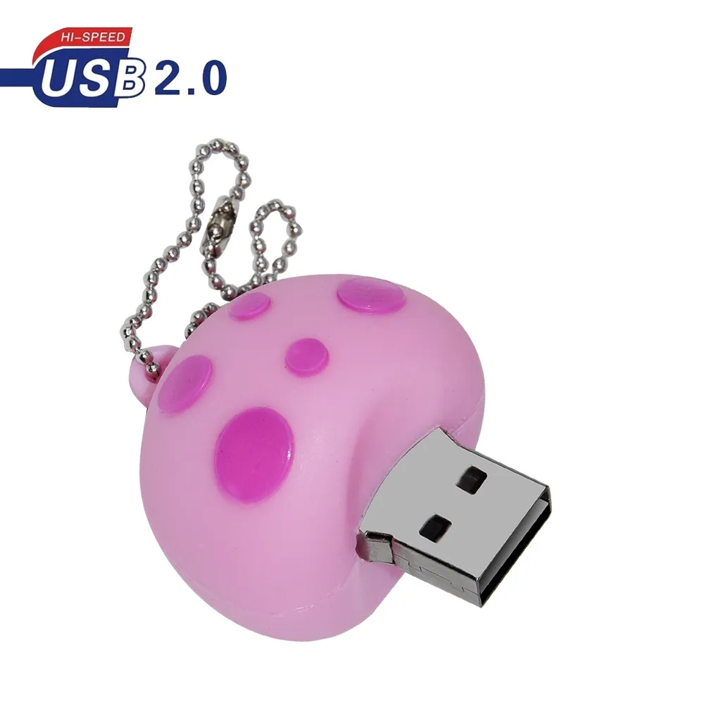 Cartoon Cute Small Mushroom USB Flash Drive 4GB 8GB 16GB 32GB 64GB ...