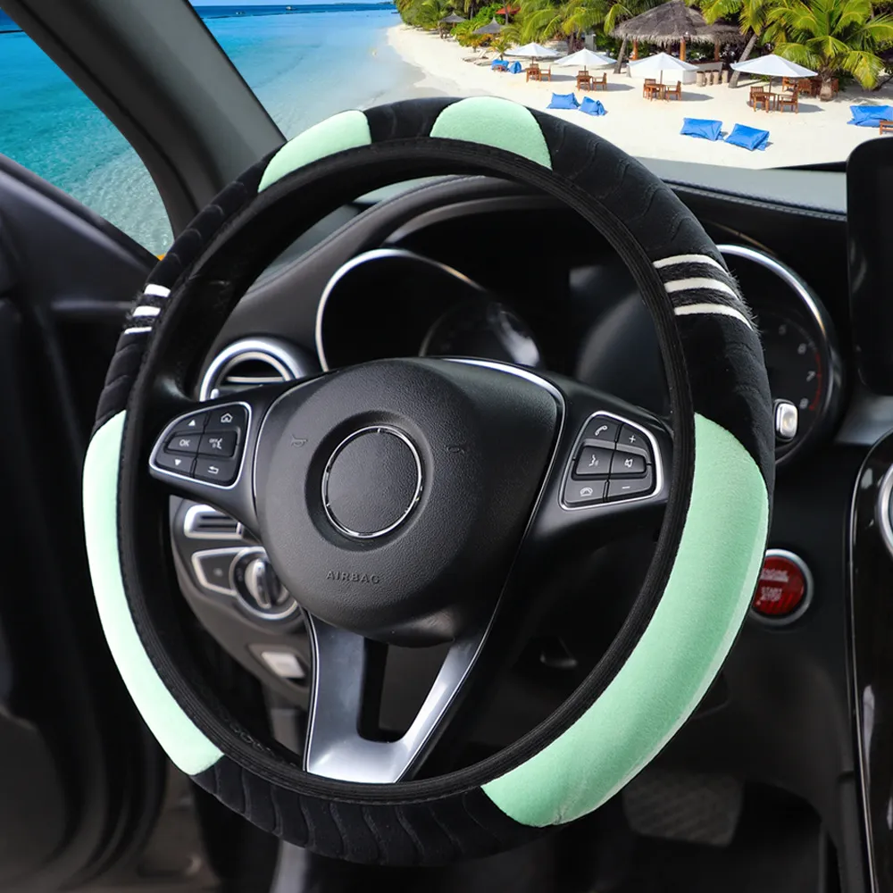 Comfortable And Affordable Little Monster Plush Car Accessory For Women 14.5 15 Inch Inner Ring Teal Steering Wheel Cover From Autopart company 7.92 DHgate.Com