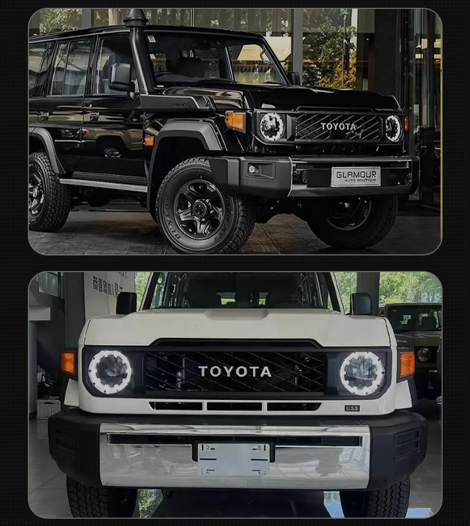 Toyota Land Cruiser LC76/LC79 2024 LED Headlights With DRL, Turn Signal ...