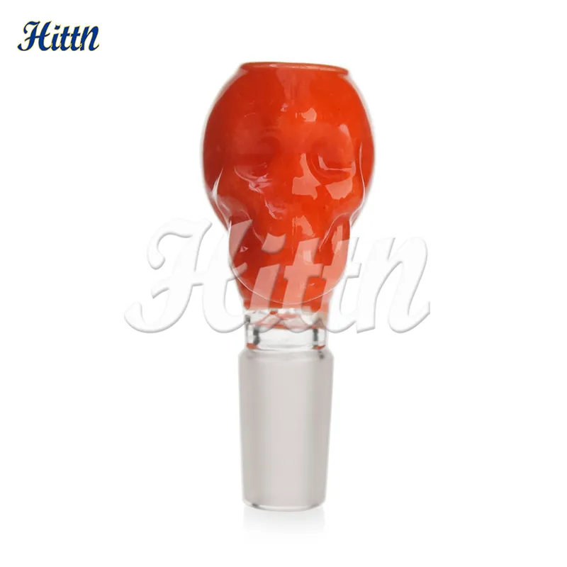 Skull Glass Bong Bowl 14mm Male American Color Dry Herb Tobacco Slide ...
