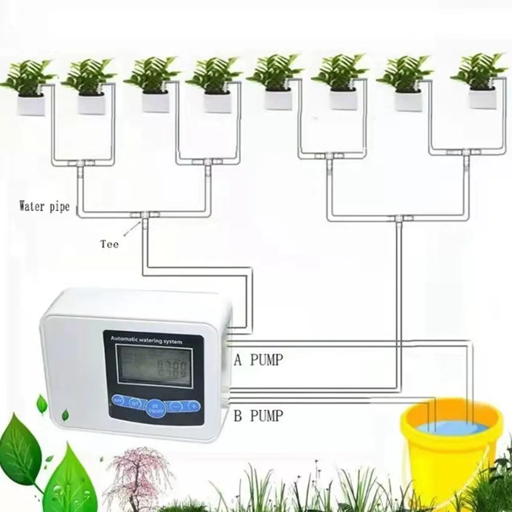 Smart Dual Pump Drip System with Timer for Efficient...