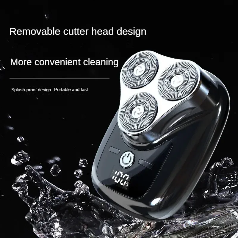 Precision 3-Blade Electric Shaver: Wet/Dry USB Rechargeable Razor with ...