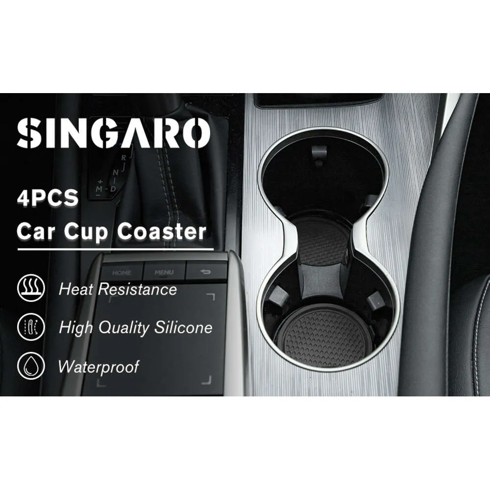 DHgate.com:SINGARO Red Non-Slip Universal Car Cup Holder Coasters, Set ...