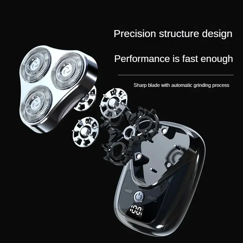 DHgate.com:Precision 3-Blade Electric Shaver: Wet/Dry USB Rechargeable ...