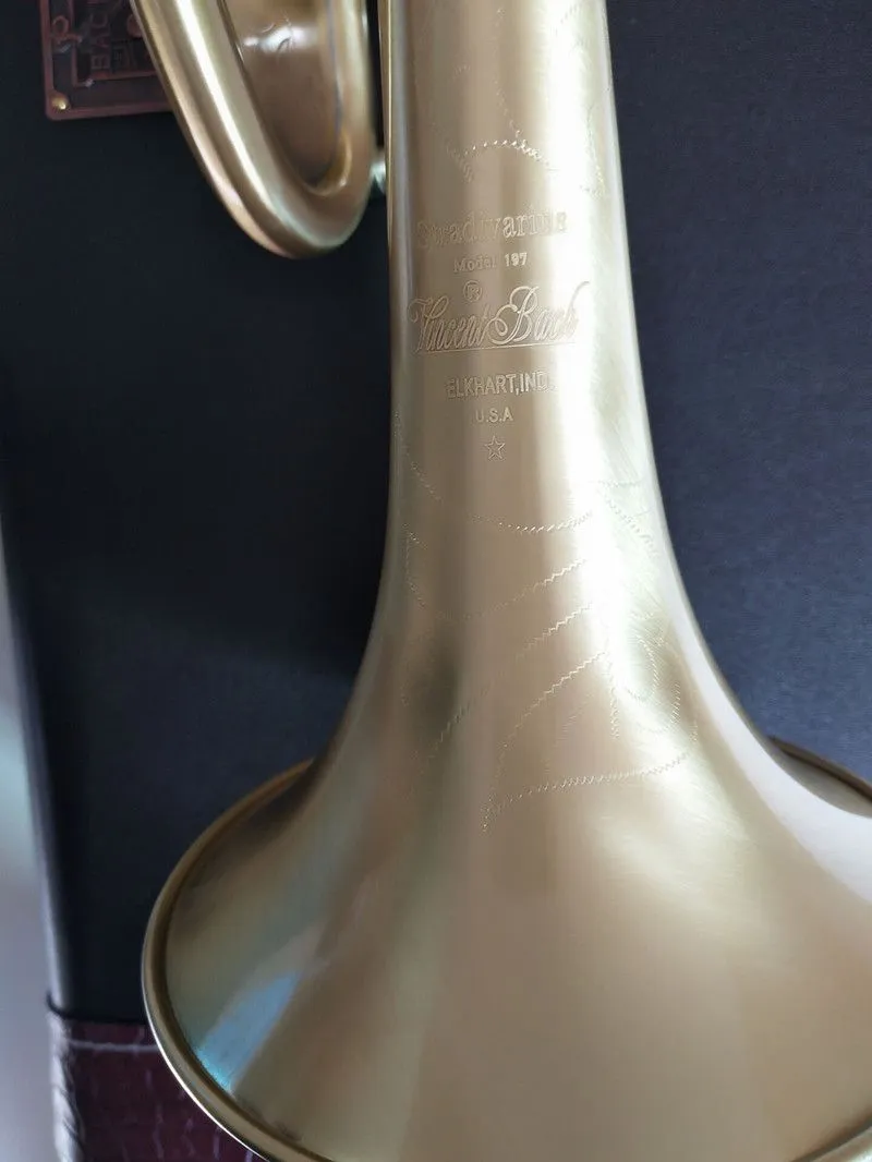 Trumpet B Flat Trumpet LT197GS 77 Musical Instrument Heavier Type Gold ...