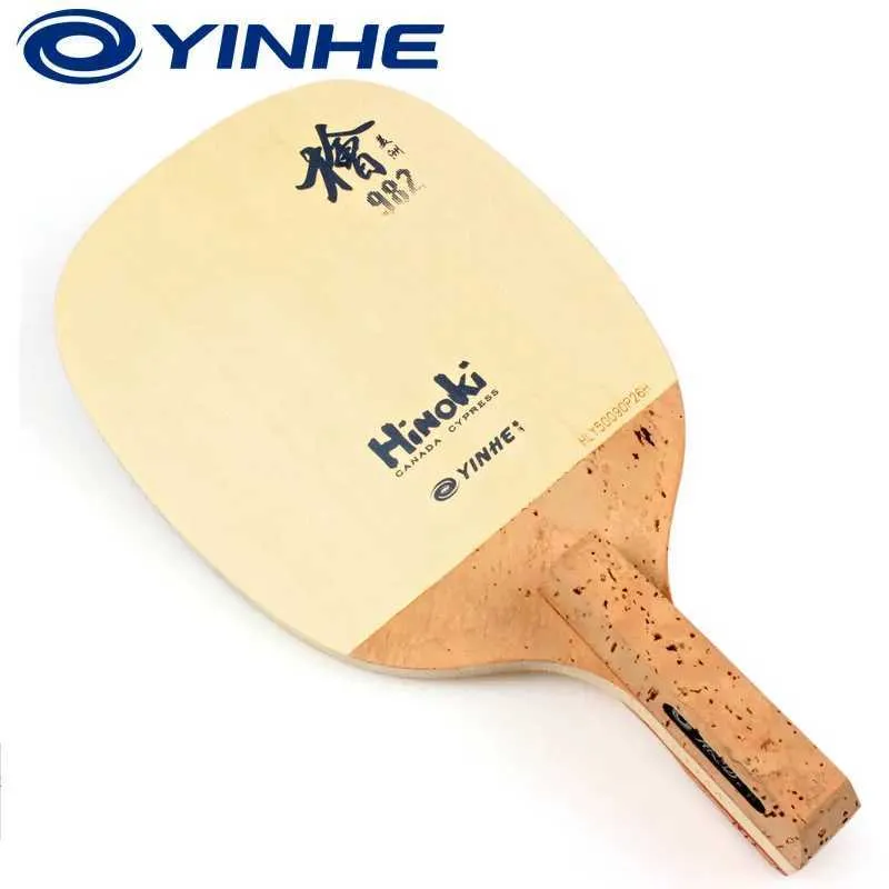 YINHE 982 HINOKI: 1-Ply Solid Hinoki Table Tennis Blade for Pro Penhold ...