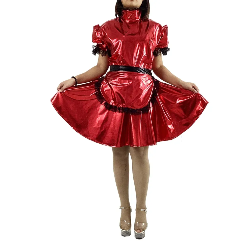 DHgate.com:Sultry Lockable Turtleneck Maid Dress Outfit with Puff ...