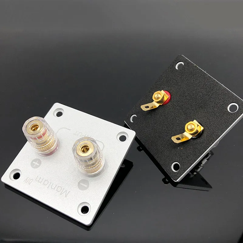 Square Speaker Terminal Plate with Copper CMC Binding Post, Amplifier ...