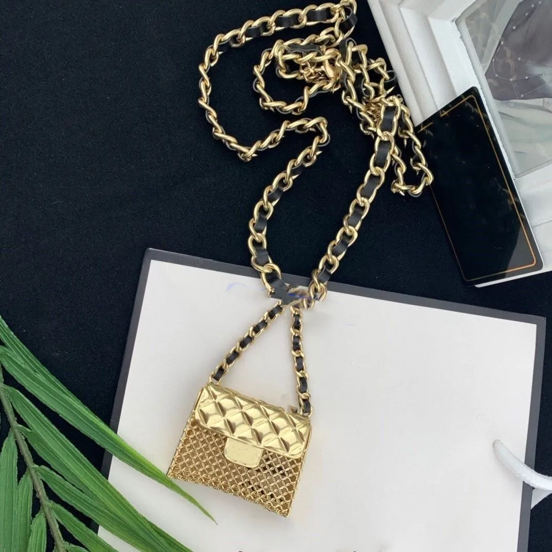 Luxury Gold Mini Bag With Vintage Beads And Leather Chain New Fashion ...