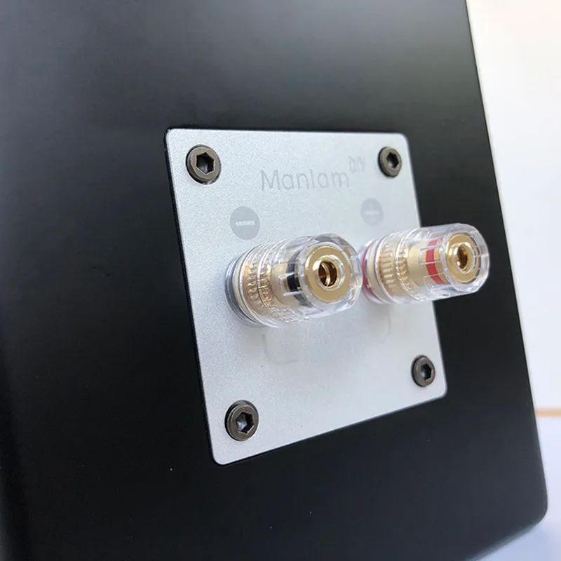 Square Speaker Terminal Plate with Copper CMC Binding Post, Amplifier ...