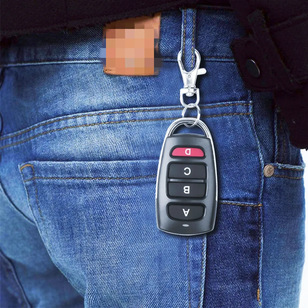 433MHz Wireless Remote Control Copy Code Key Garage Door Gate ...