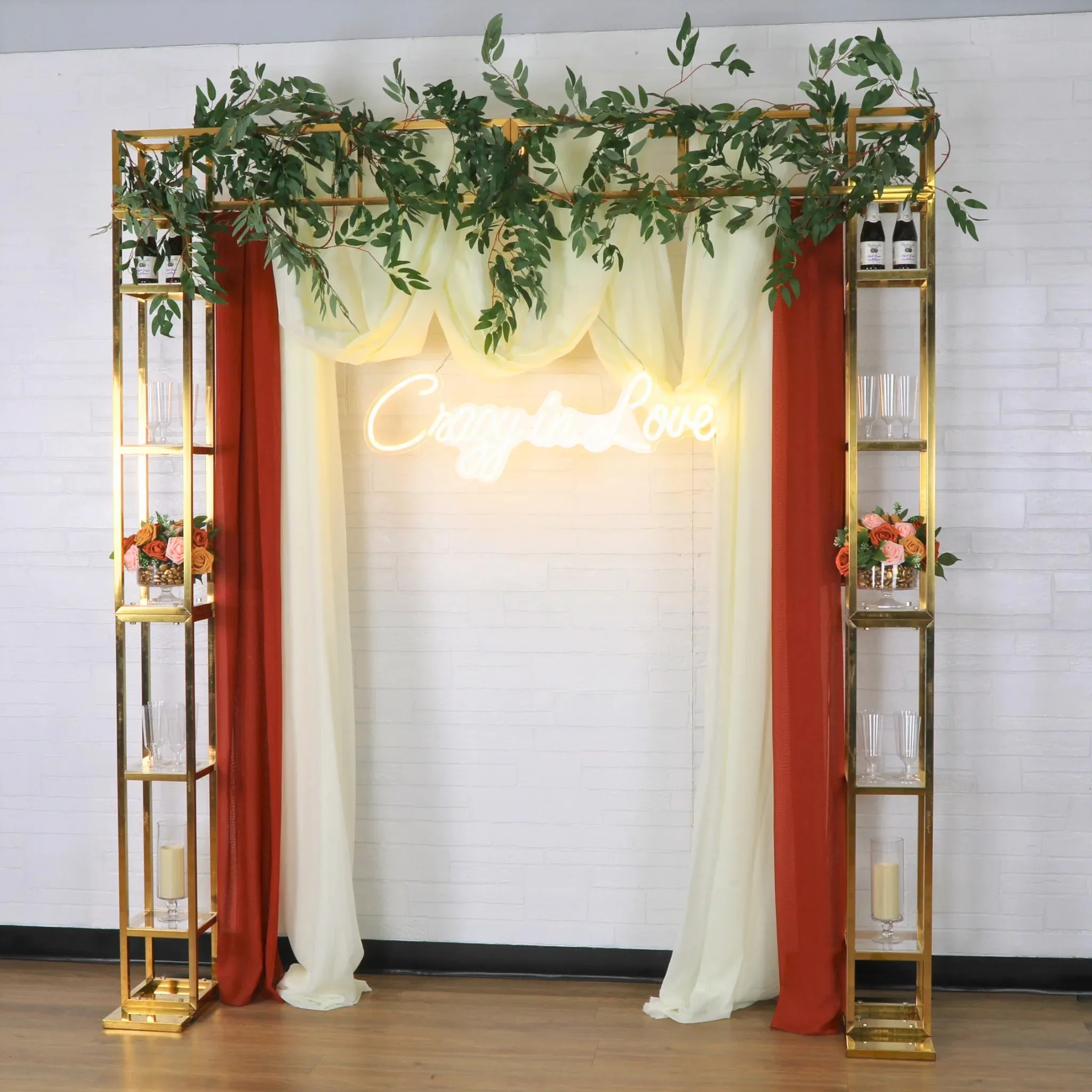 Large Square Wedding Arch Stand 180/200/220 Cm Gold... From David137 ...