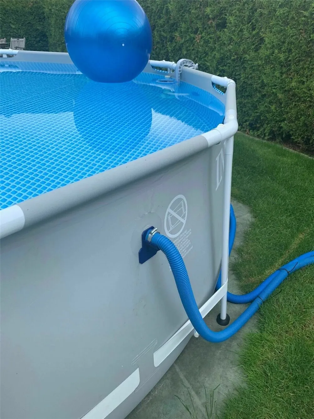 Pool Pipe Support Mount Adjustable 30 38mm Hose Holder With Cable Ties ...