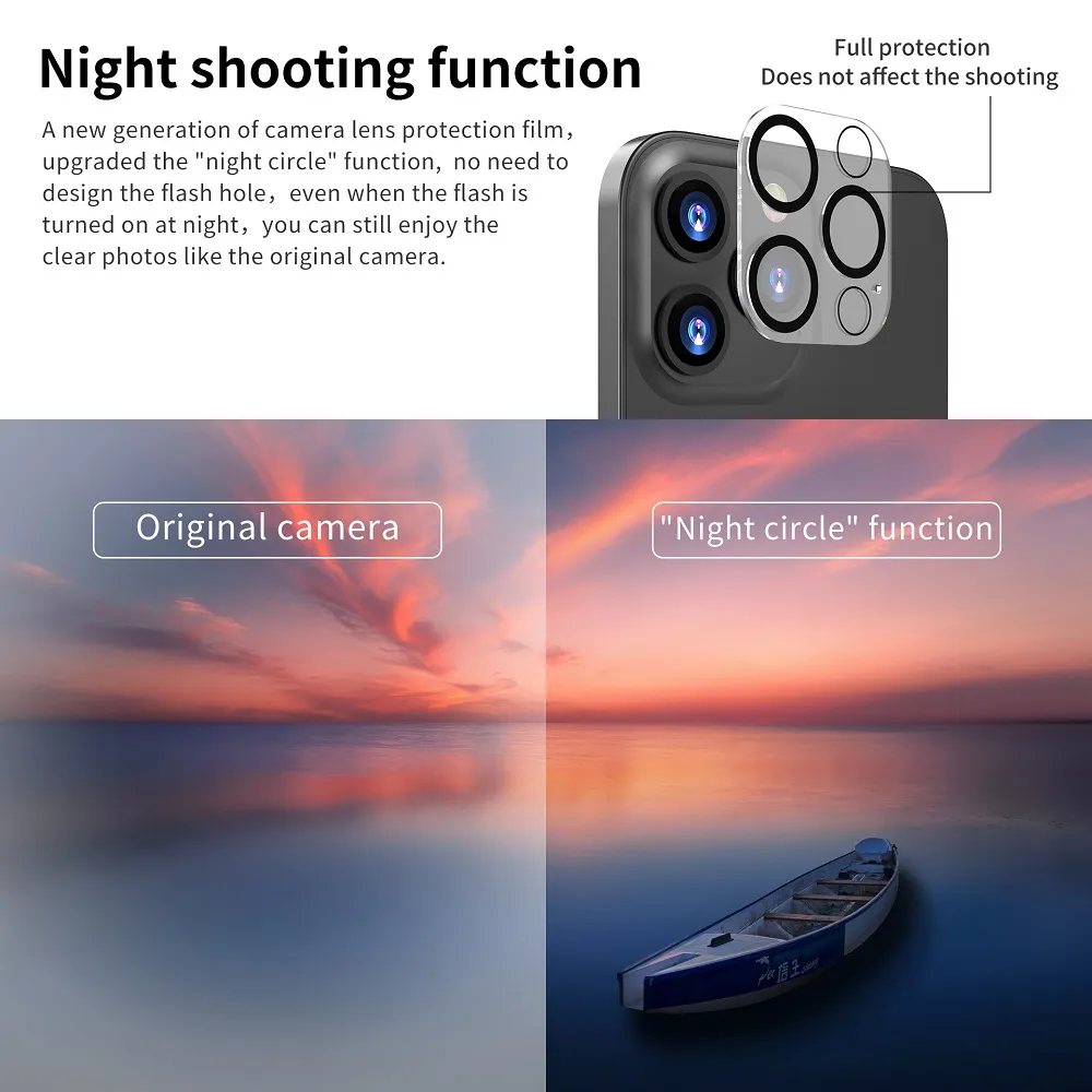 3-Pack Clear HD Camera Lens Protector for iPhone - Superior Clarity ...