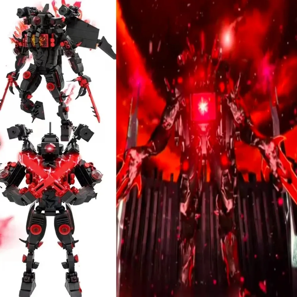 Skibidi Tri Titan Toilet Building Blocks Set: Titan Cameraman War ...