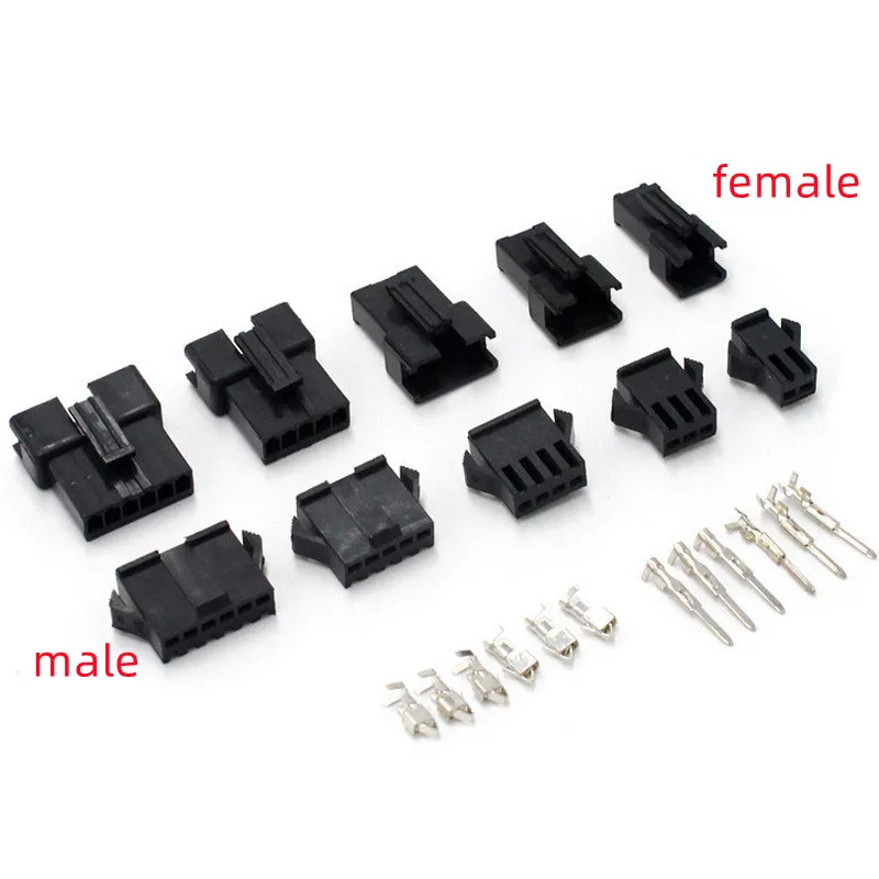 JST SM Connector Kit - 2.54mm Pitch, Male & Female Housing with Terminals, 2-8 Pin from Dhgate ...